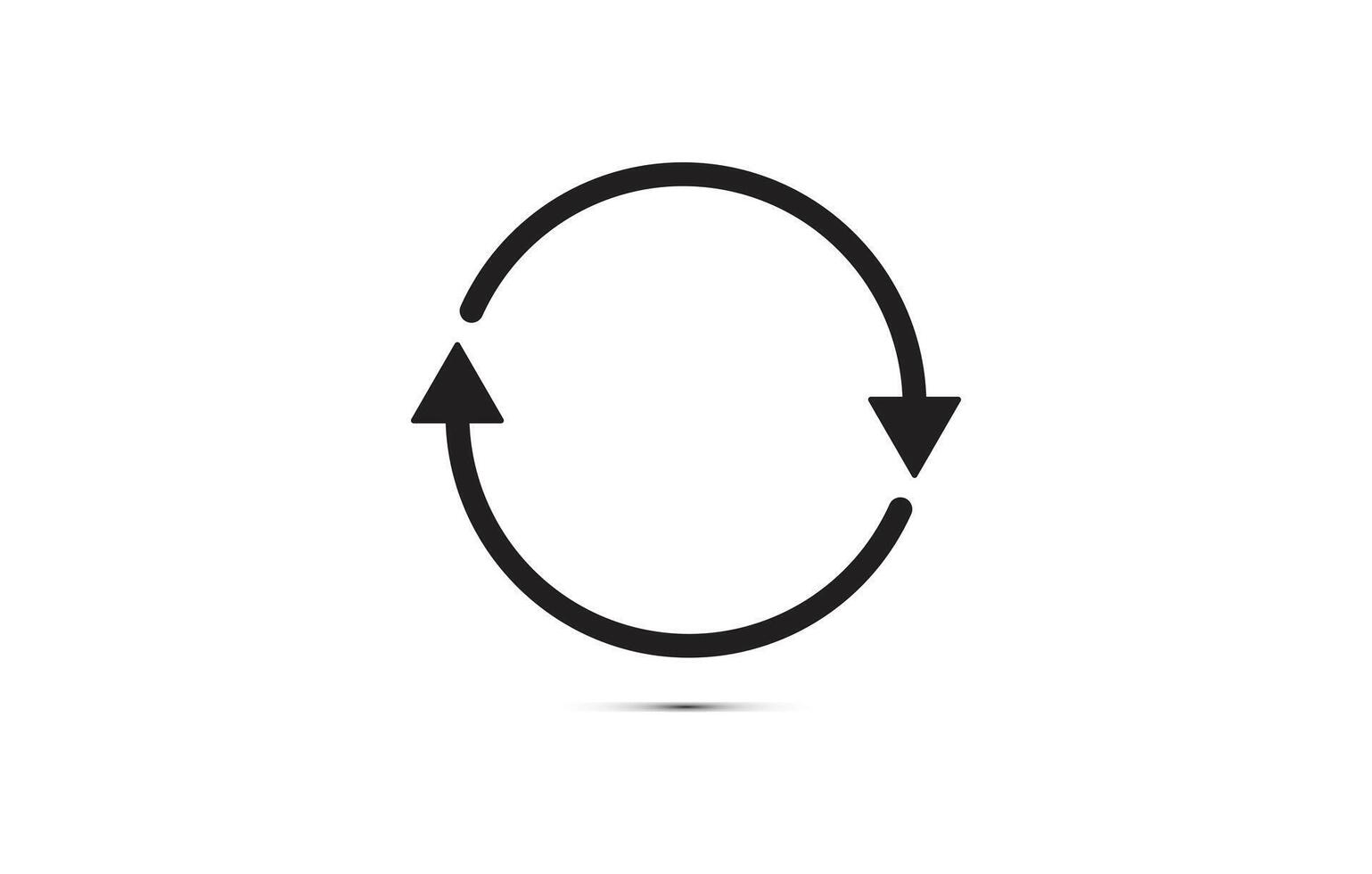 Cyclic Rotation Icon Recycling Recurrence Renewal Illustration
