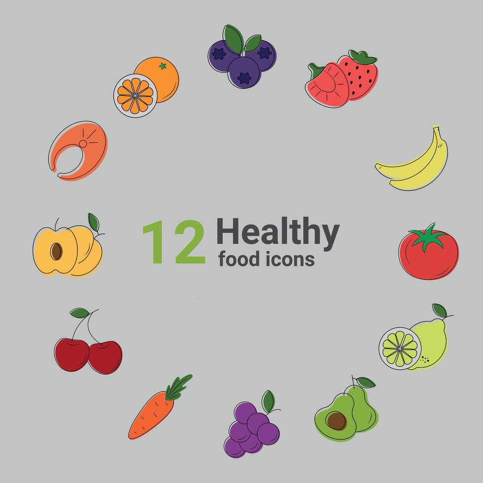 Eat Healthy Icon Vector Art, Icons, and Graphics for Free Download