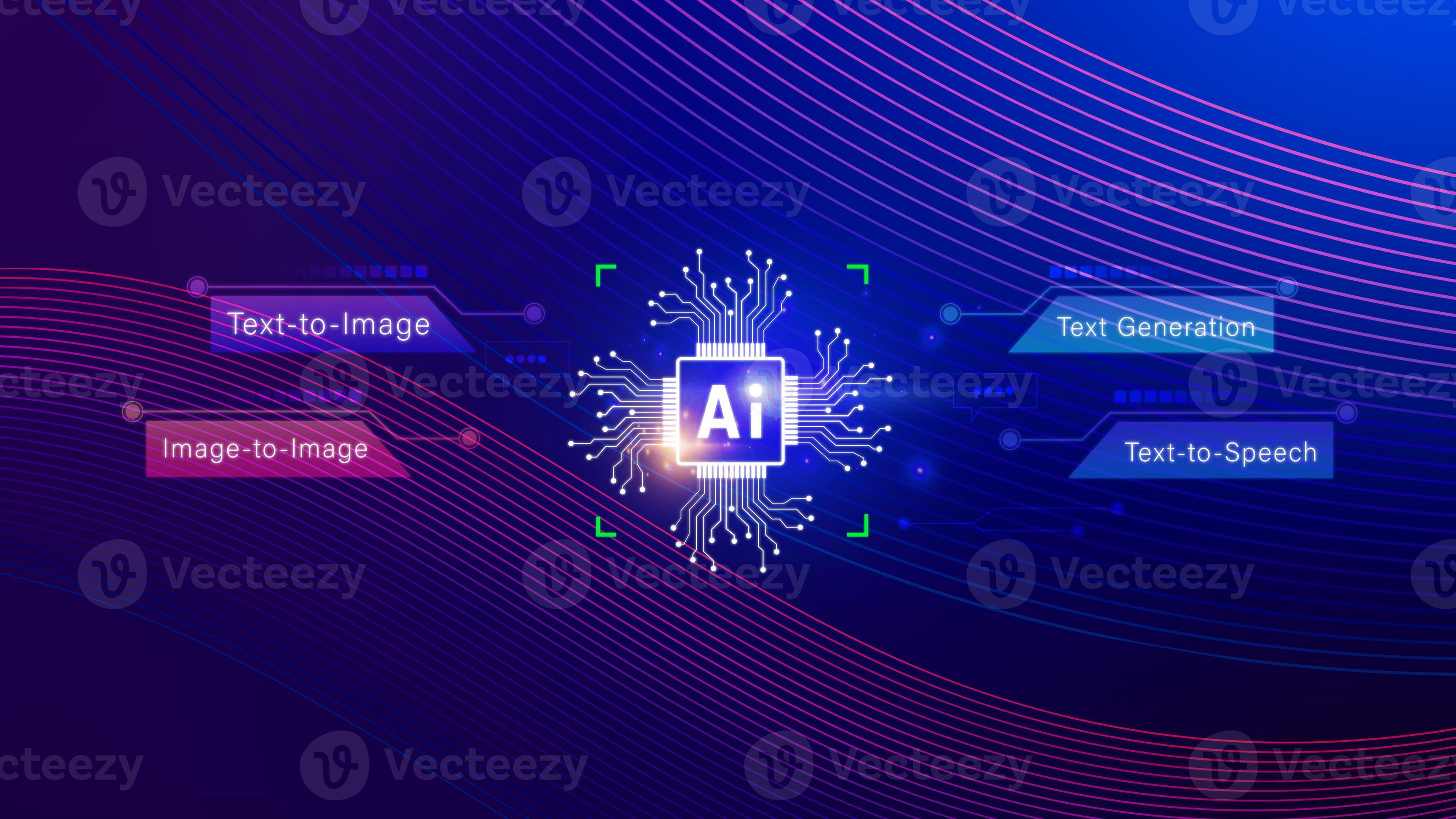 Ai tech, Artificial Intelligence to generate content, Text to image ...