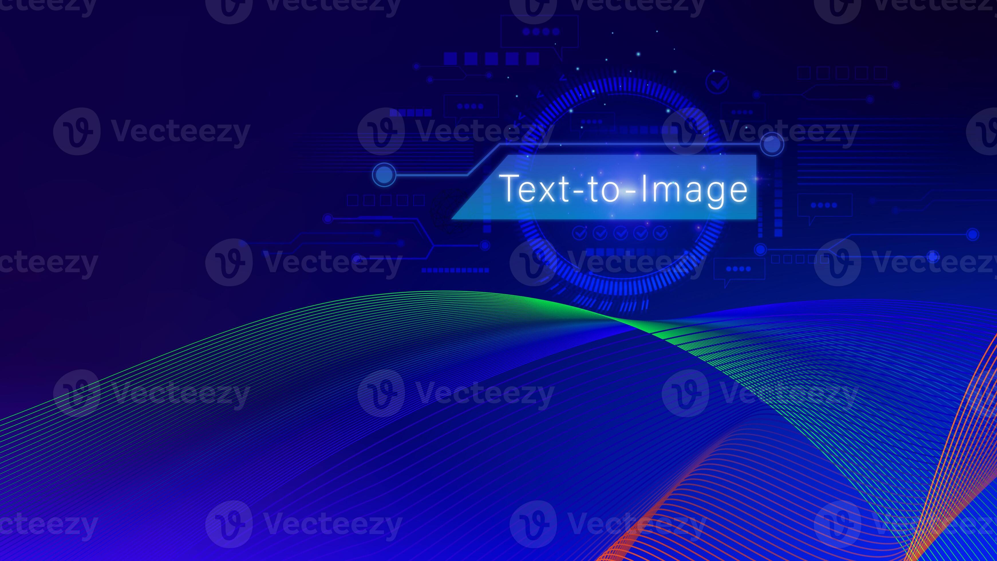 Ai tech Text to image, virtual graphic with AI, Artificial Intelligence ...
