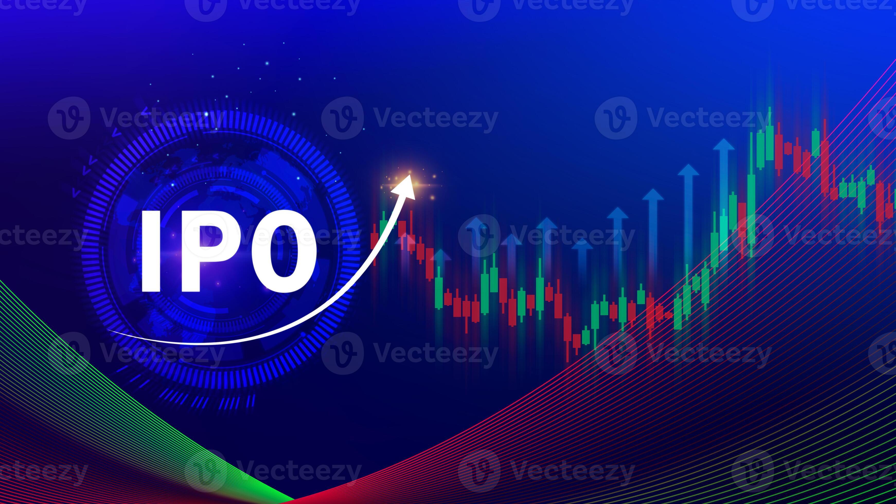 IPO, Initial public offering concept, virtual IPO word with stock graph ... IPO, Initial public offering concept, virtual IPO word with stock graph ...
