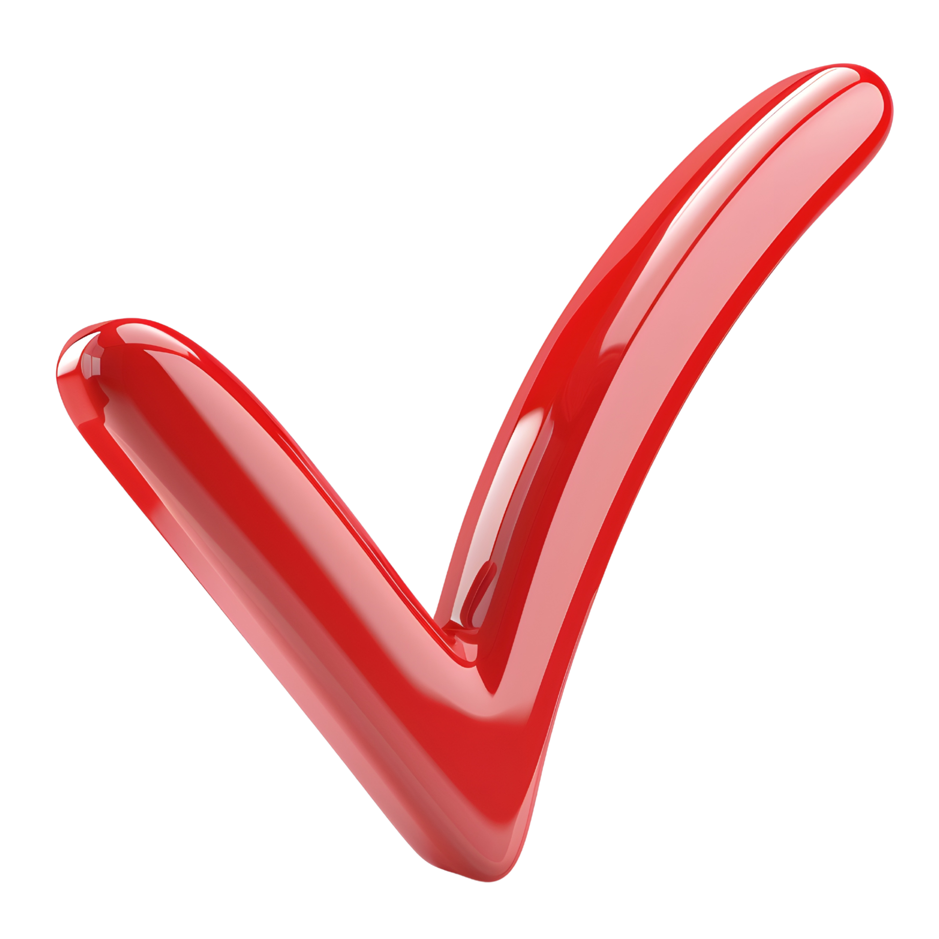 Red Check mark icon. 47434017 PNG