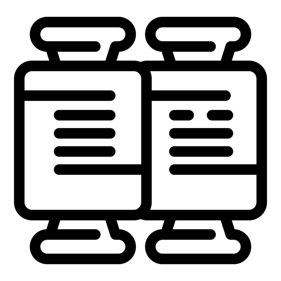 Double information kiosk with blank screens displaying important public ... Double information kiosk with blank screens displaying important public ...