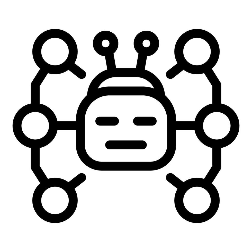 Robot Managing Global Network Connections And Data Flow 47438226 Vector Art At Vecteezy