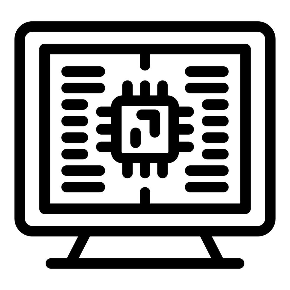 Computer Showing Microchip Programming And Semiconductor Manufacturing 47438231 Vector Art At