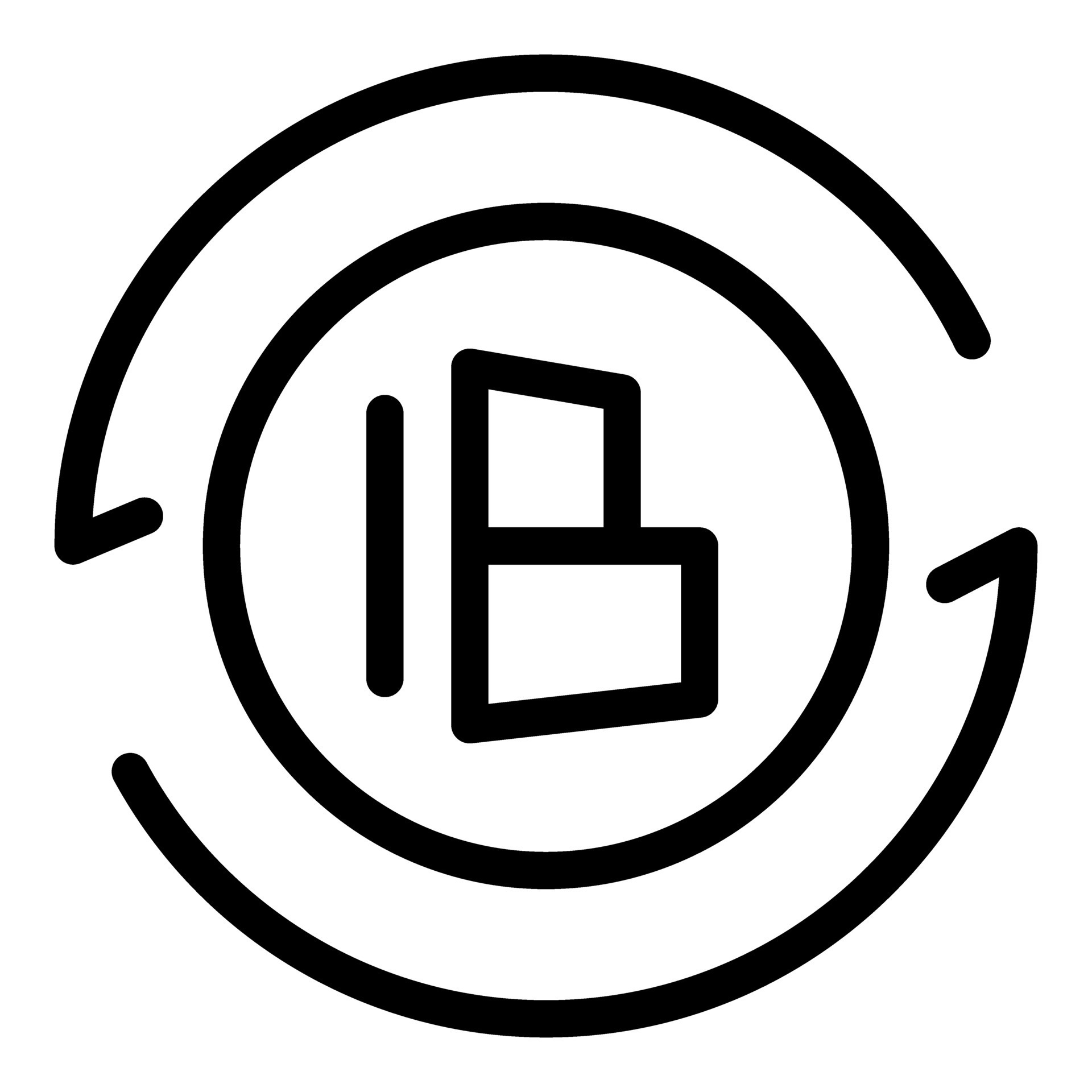 Data Synchronisation Icon Depicting Data Transferring In Loop 47438653