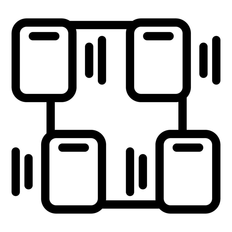 Decentralized Network Icon Showing Data Sharing Concept 47438979 Vector