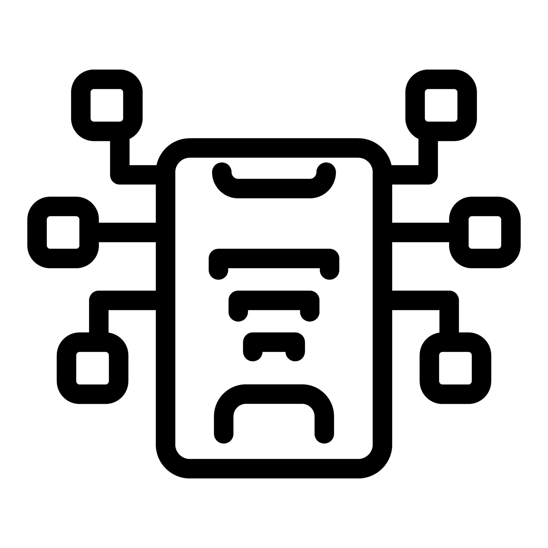Smartphone connecting to multiple devices icon 47438992 Vector Art at ...