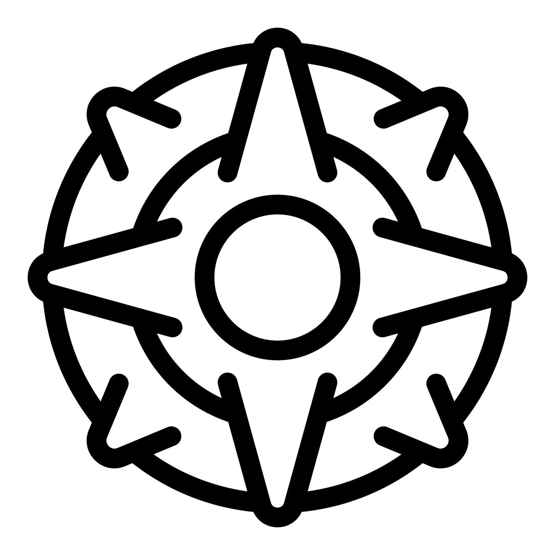 Compass Rose Icon Showing Eight Compass Points 47439080 Vector Art At Vecteezy