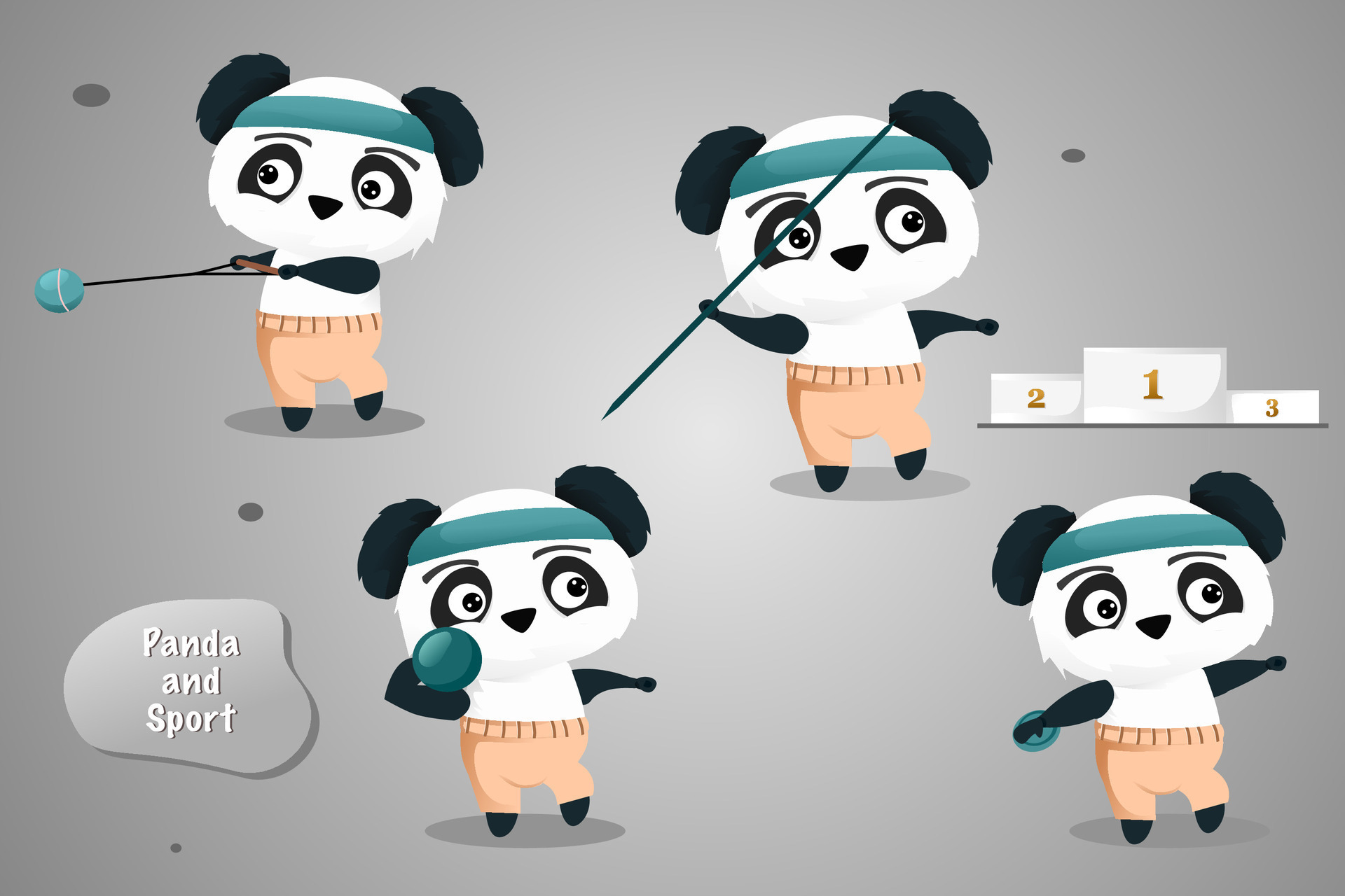 Set pandas do throwing sport illustration 47440741 Vector Art at Vecteezy Set pandas do throwing sport illustration 47440741 Vector Art at Vecteezy