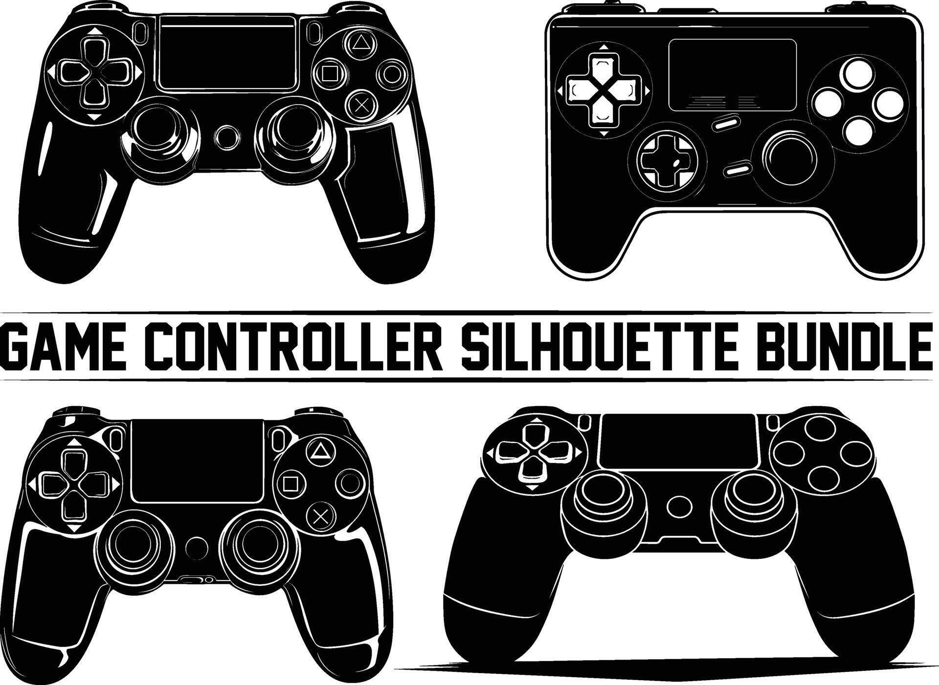 Game controller silhouette bundle, Keypad, gamepad, controller, input ... Game controller silhouette bundle, Keypad, gamepad, controller, input ...