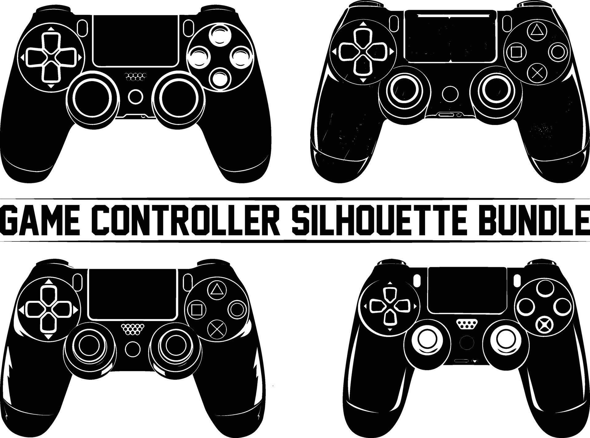 Game controller silhouette bundle, Keypad, gamepad, controller, input ... Game controller silhouette bundle, Keypad, gamepad, controller, input ...