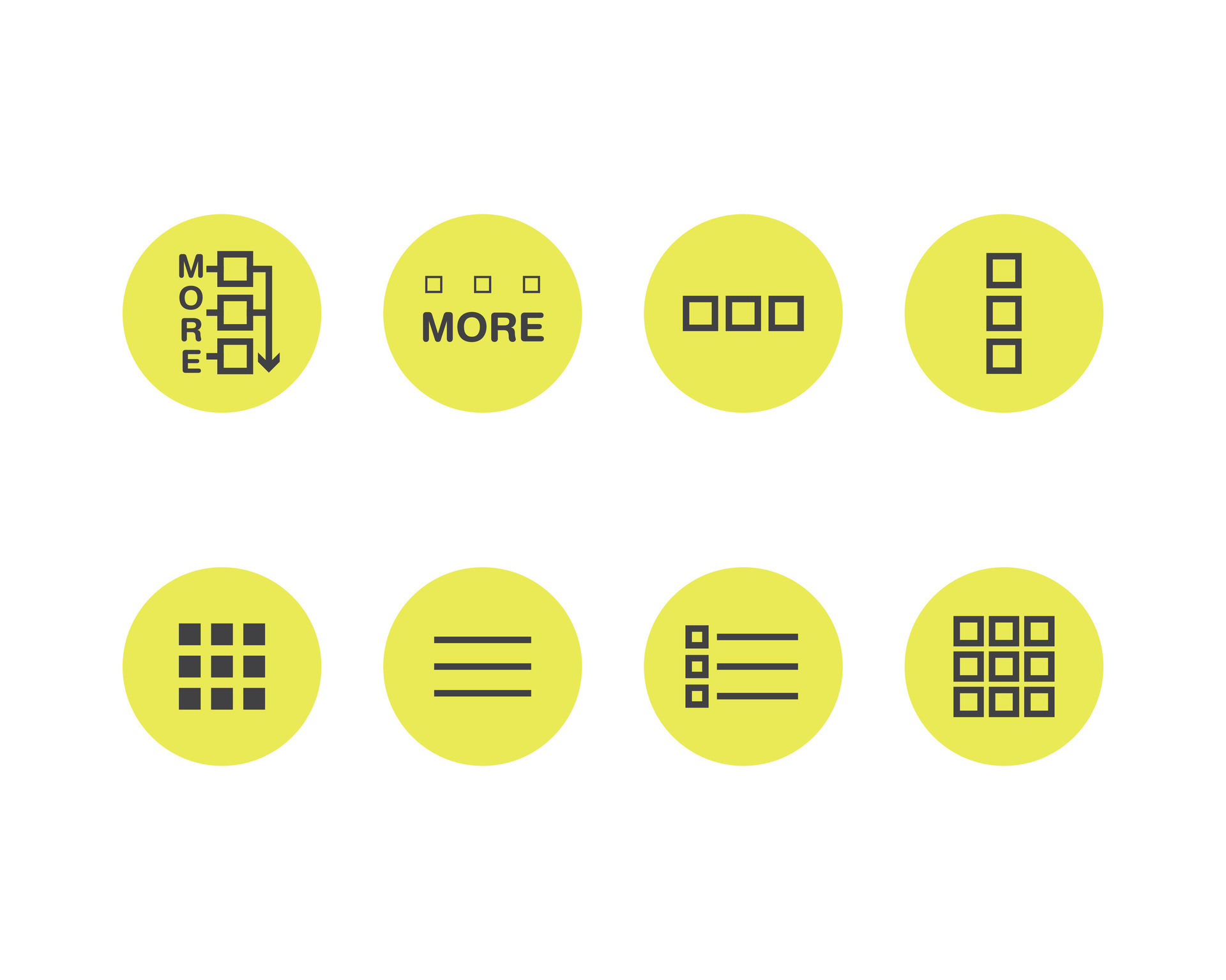 Hamburger Menu Icon Buttons For Website Ui Navigation Mobile App Presentation Design