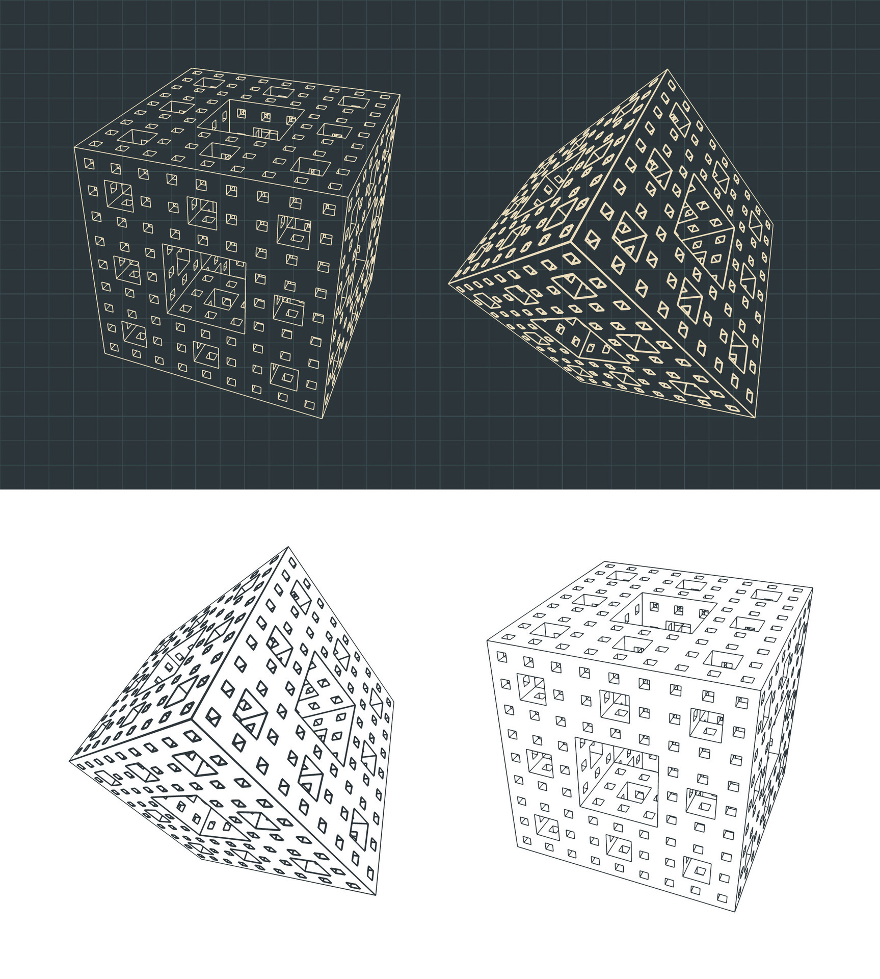 Fractal Cube Illustration 47448183 Vector Art At Vecteezy