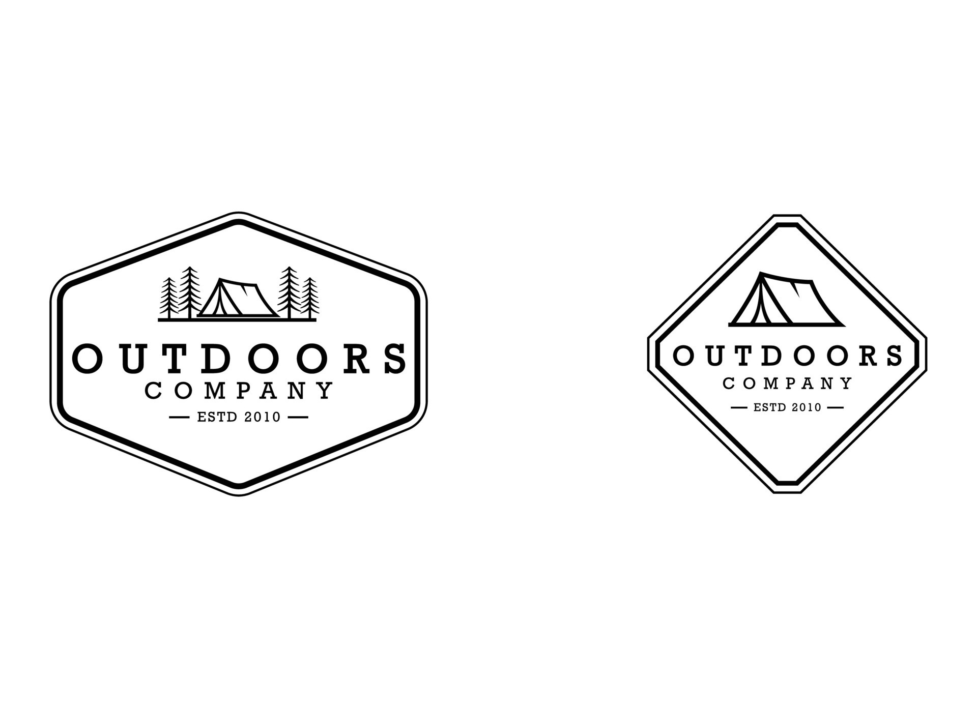 Summer Camp Logo Vintage Illustration Template Icon Graphic Design