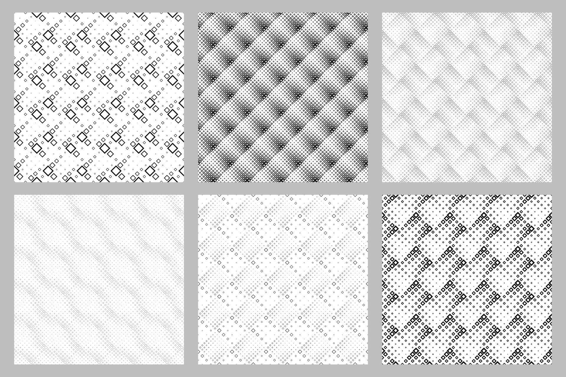 Geometrical diagonal square pattern background design set 47449297 Vector Art at Vecteezy