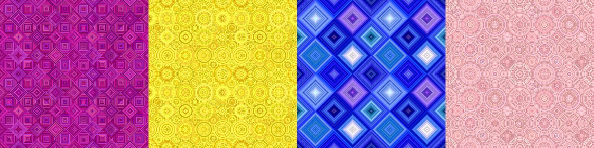 Seamless color geometric pattern set 47449312 Vector Art at Vecteezy