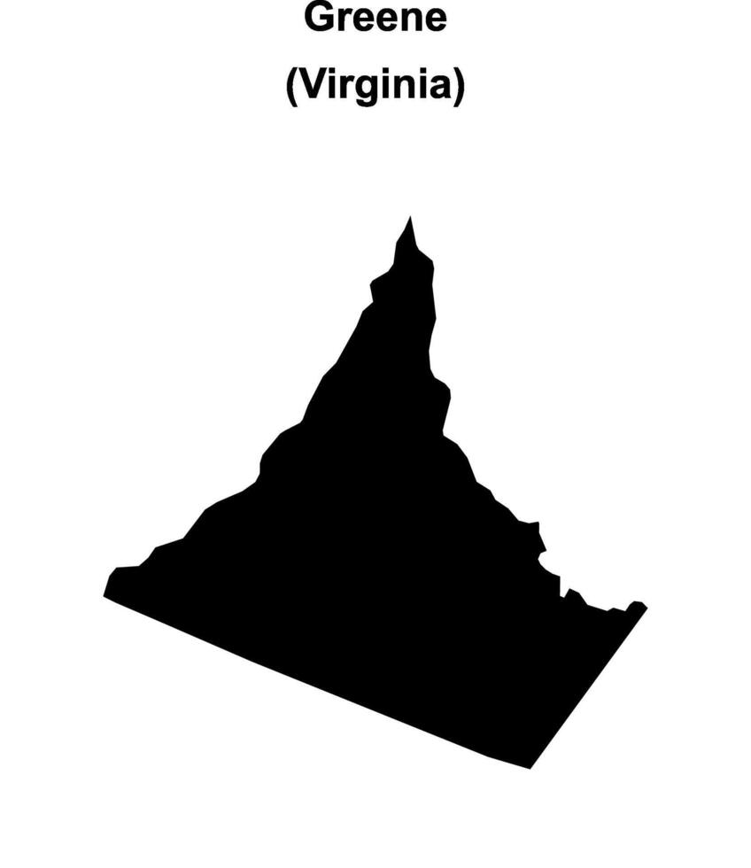 Greene County, Virginia blank outline map 47449955 Vector Art at Vecteezy Greene County, Virginia blank outline map 47449955 Vector Art at Vecteezy