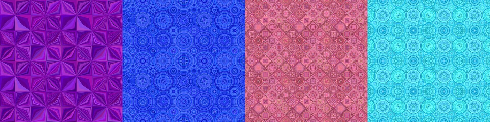 Seamless color geometric pattern set 47450425 Vector Art at Vecteezy