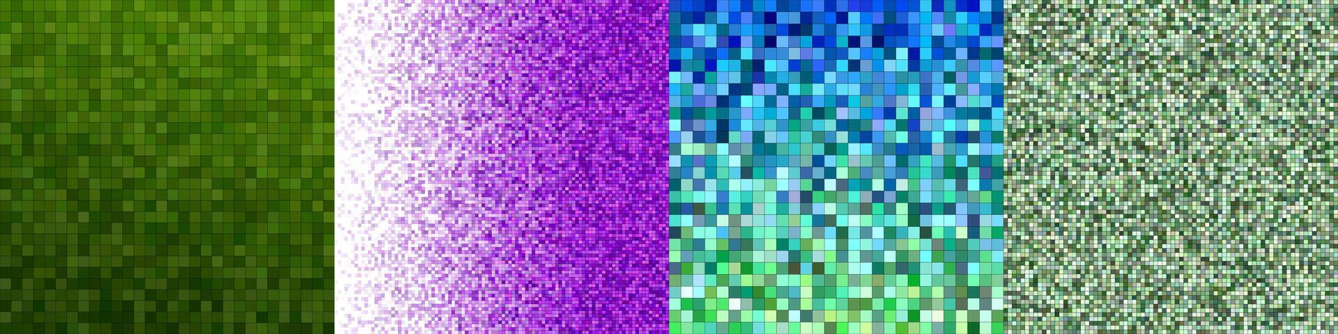 Abstract Square Mosaic Pattern Background Set 47450490 Vector Art At Vecteezy