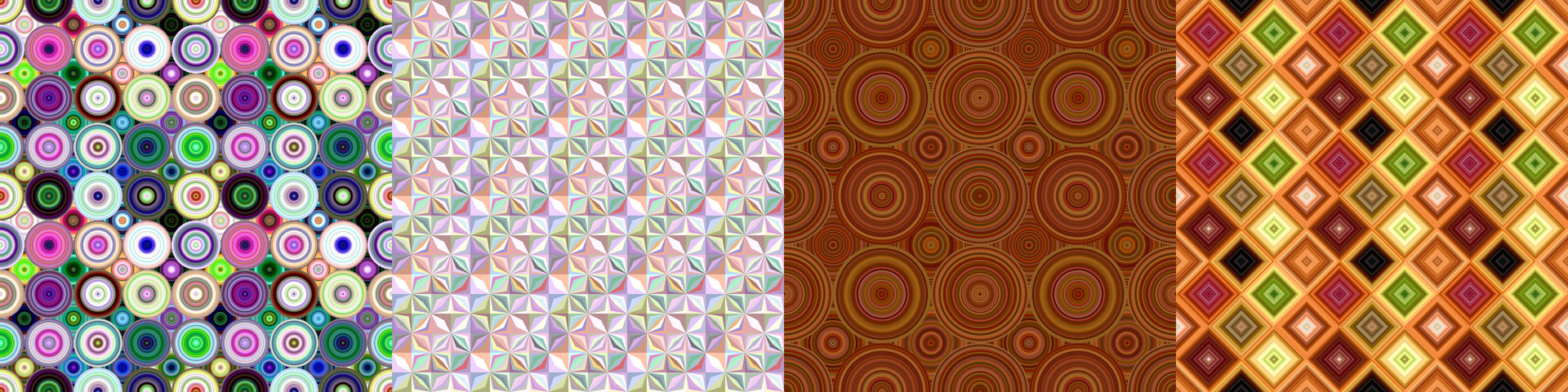Seamless color geometric pattern set 47450515 Vector Art at Vecteezy