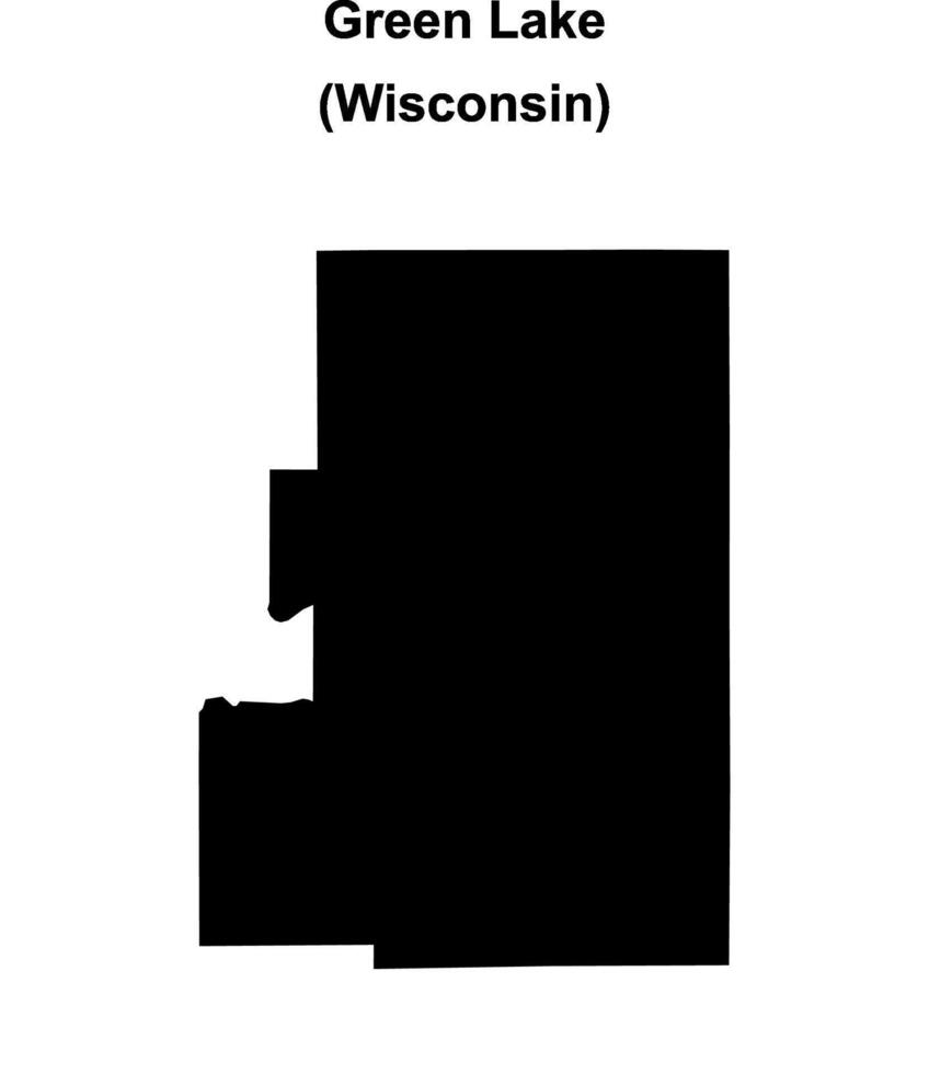 Green Lake County, Wisconsin blank outline map 47450637 Vector Art at ... Green Lake County, Wisconsin blank outline map 47450637 Vector Art at ...