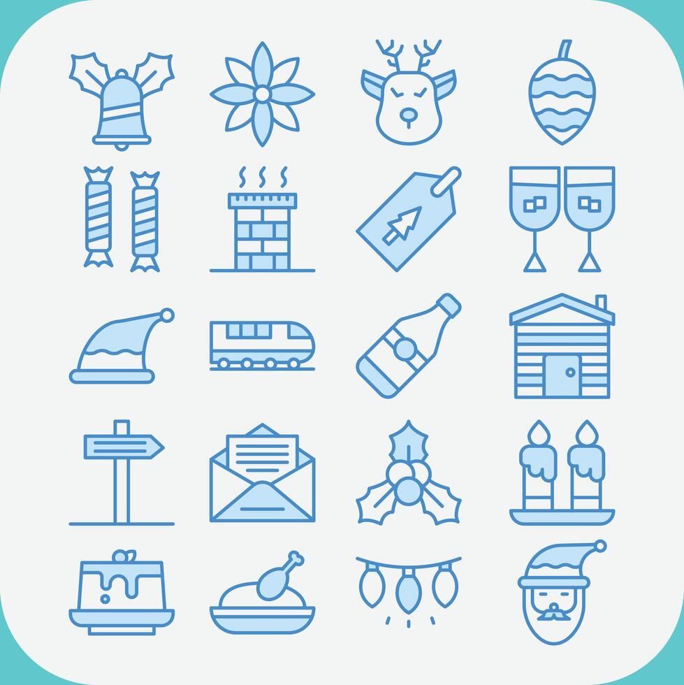 CHRISTMAS ICON PACKS 47450870 Vector Art at Vecteezy