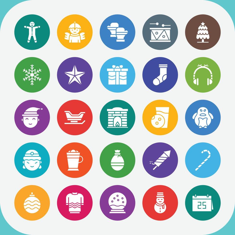 CHRISTMAS ICON PACKS 47450892 Vector Art at Vecteezy