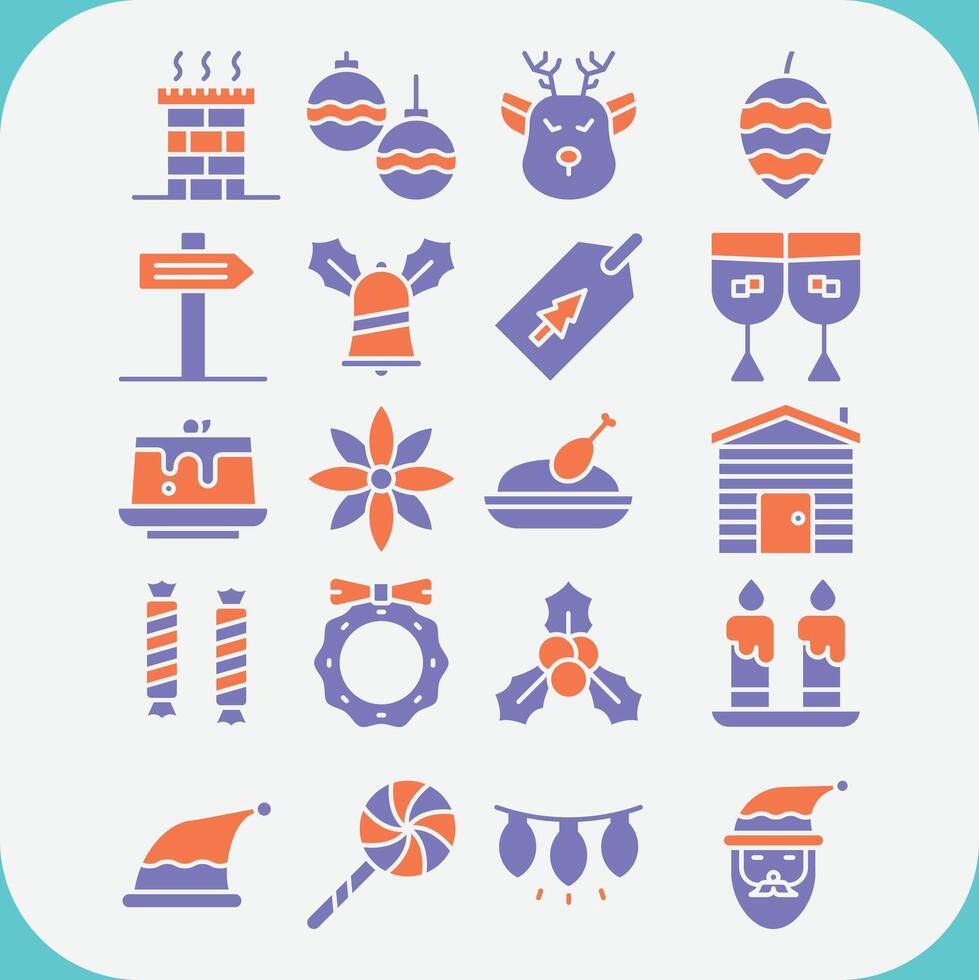 CHRISTMAS ICON PACKS 47450909 Vector Art at Vecteezy