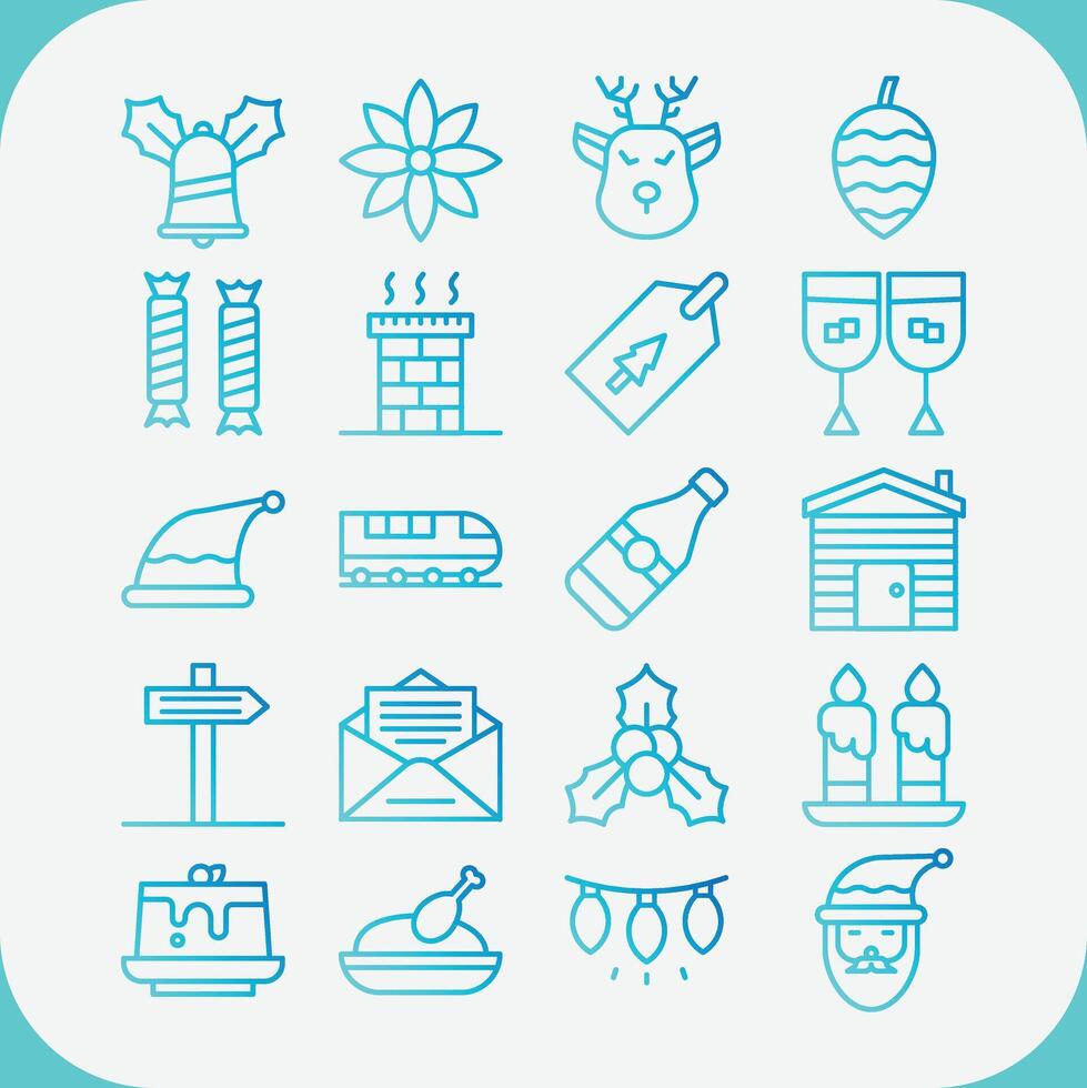 CHRISTMAS ICON PACKS 47450910 Vector Art at Vecteezy