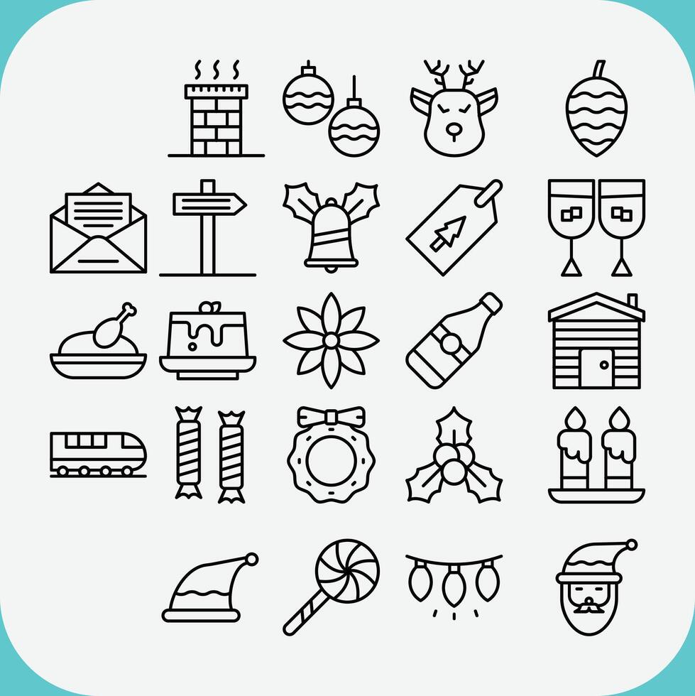 CHRISTMAS ICON PACKS 47450917 Vector Art at Vecteezy