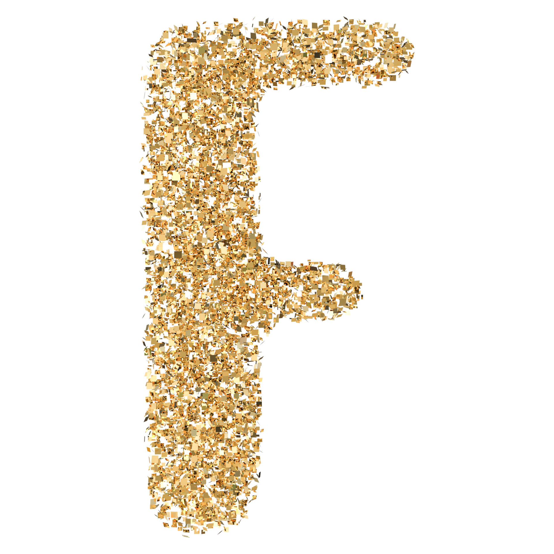 Gradient Glitter Font Letter F uppercase 47451070 PNG