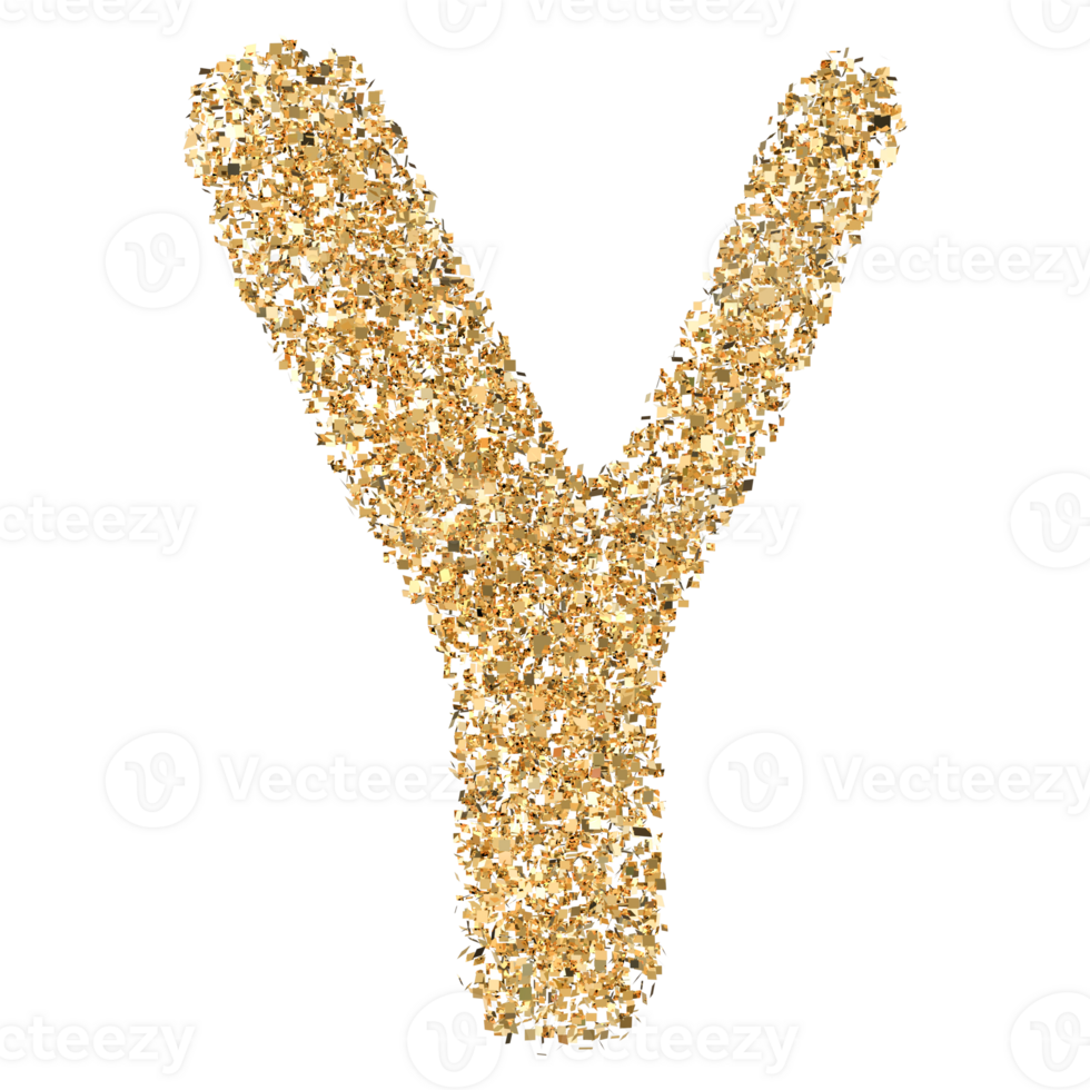 Gradient Glitter Font Letter Y uppercase 47451072 PNG