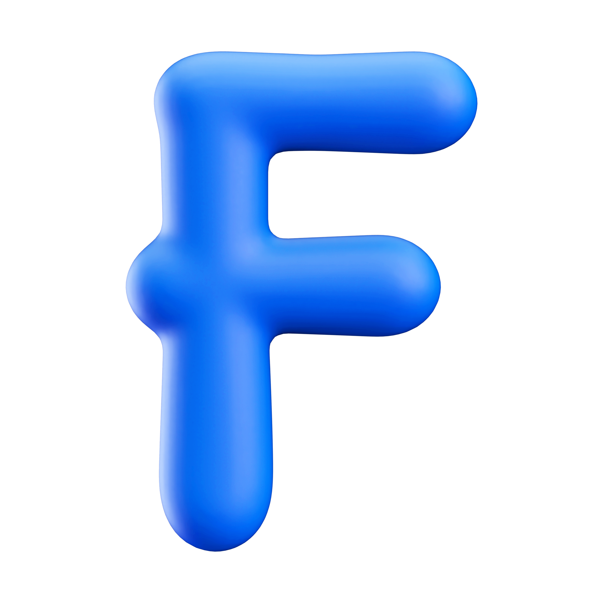 Blue 3D Bubble Font Letter F uppercase 47451241 PNG