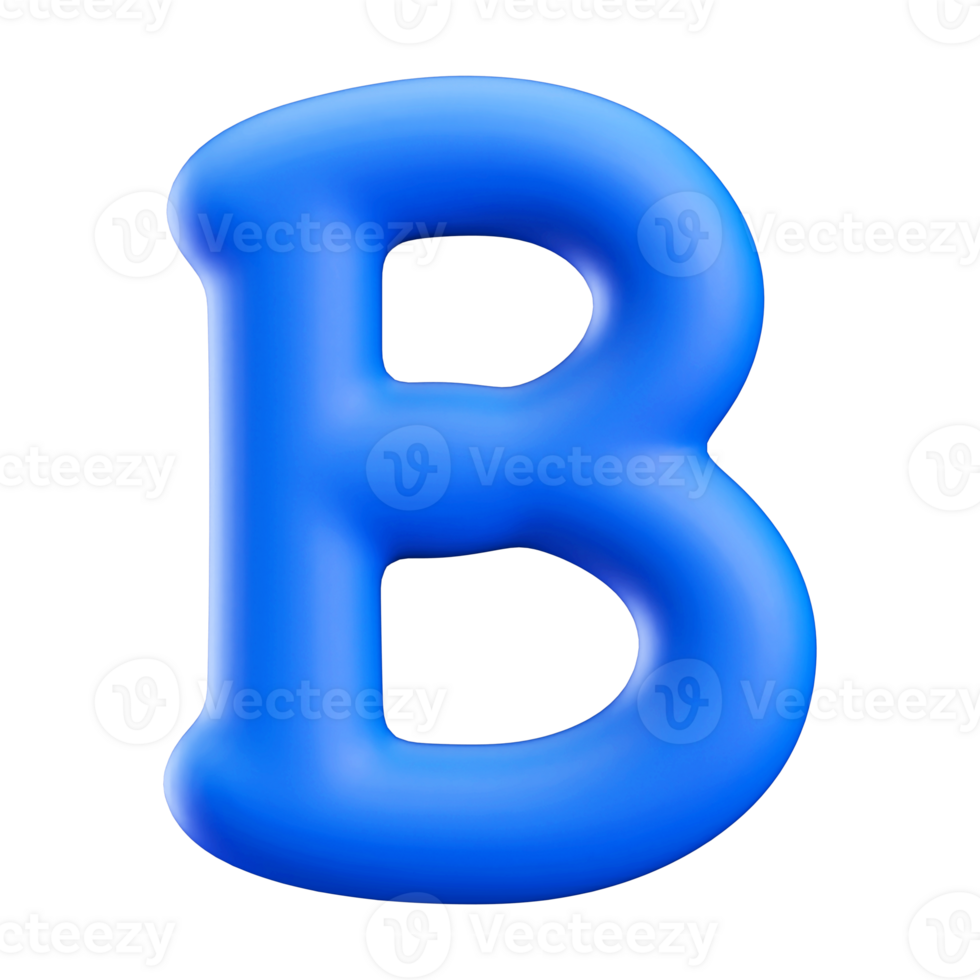 Bubble Letter B 10K 0.28 0.40CT D BUBBLE LETTER " B " – Flawless The