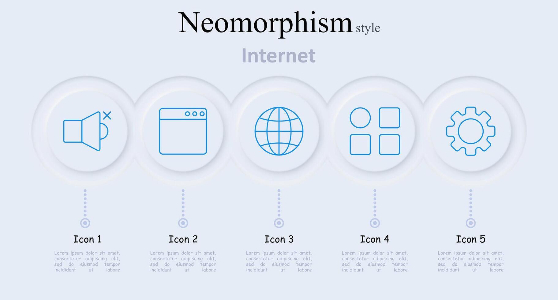 Internet set icon. Mute speaker, browser, globe, app grid, gear ... Internet set icon. Mute speaker, browser, globe, app grid, gear ...