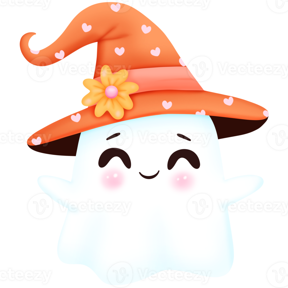 Cute Ghost Halloween 47459032 Png