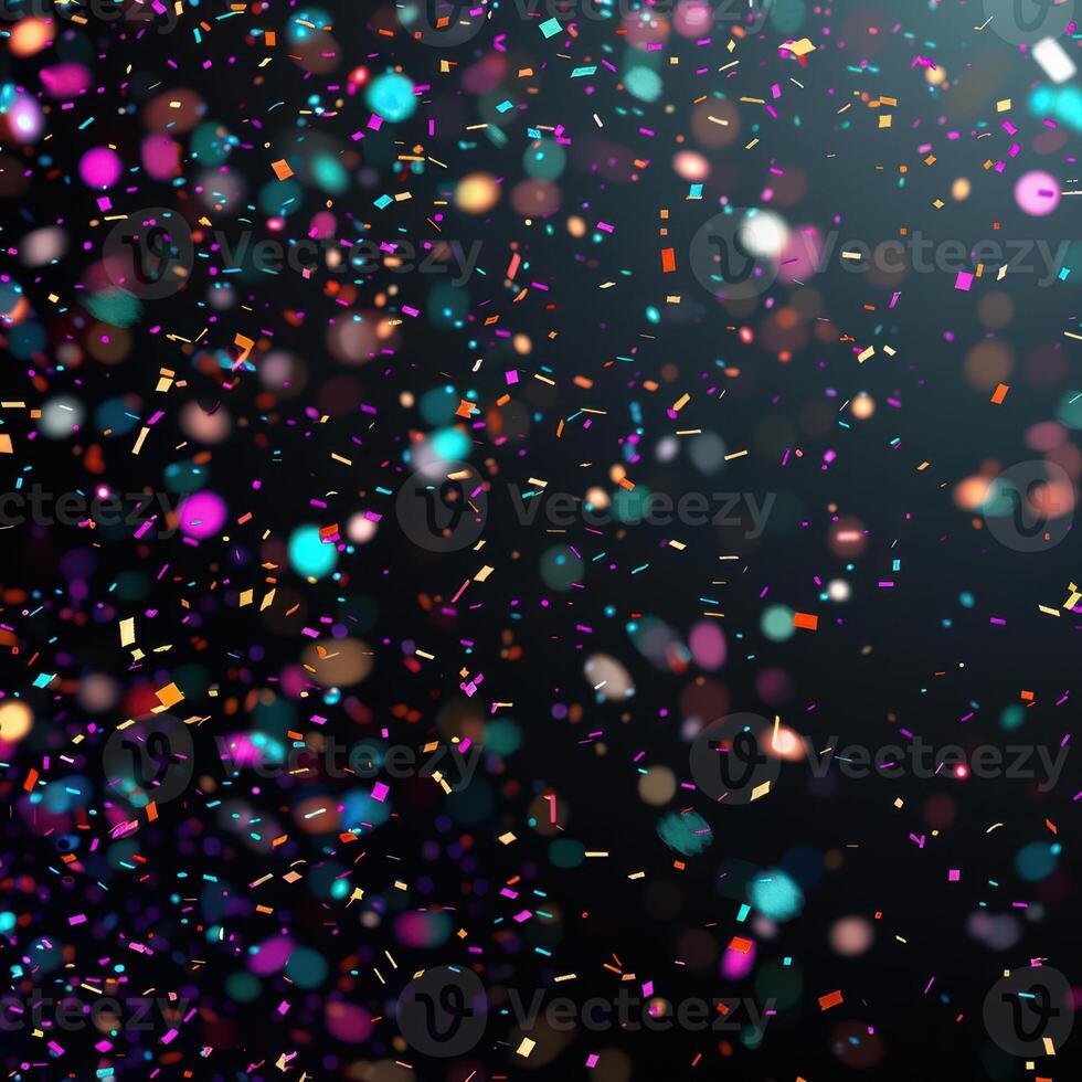 colorful confetti falling on a black background 47463116 Stock Photo at Vecteezy