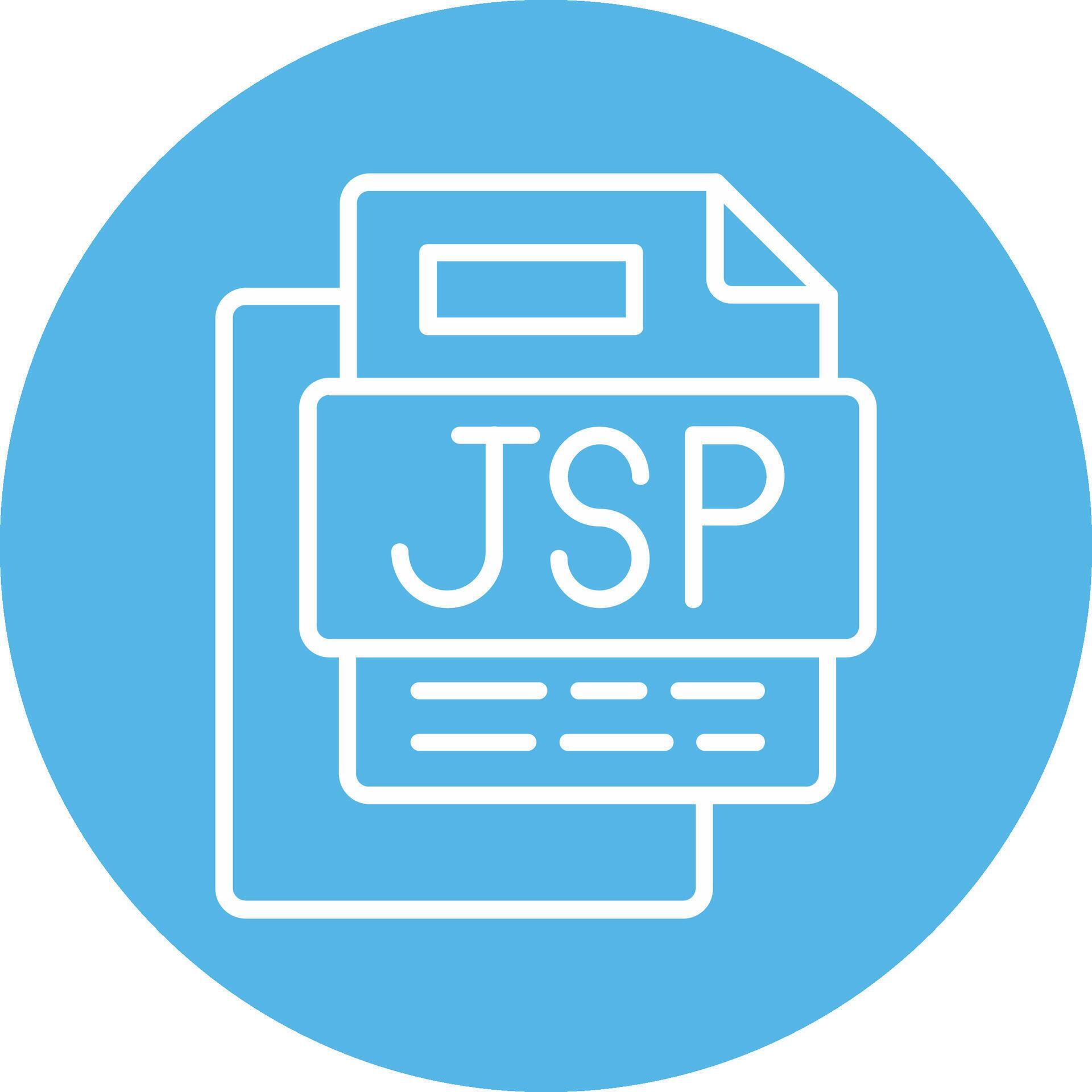 JSP File Line Multi Circle Icon 47471624 Vector Art at Vecteezy