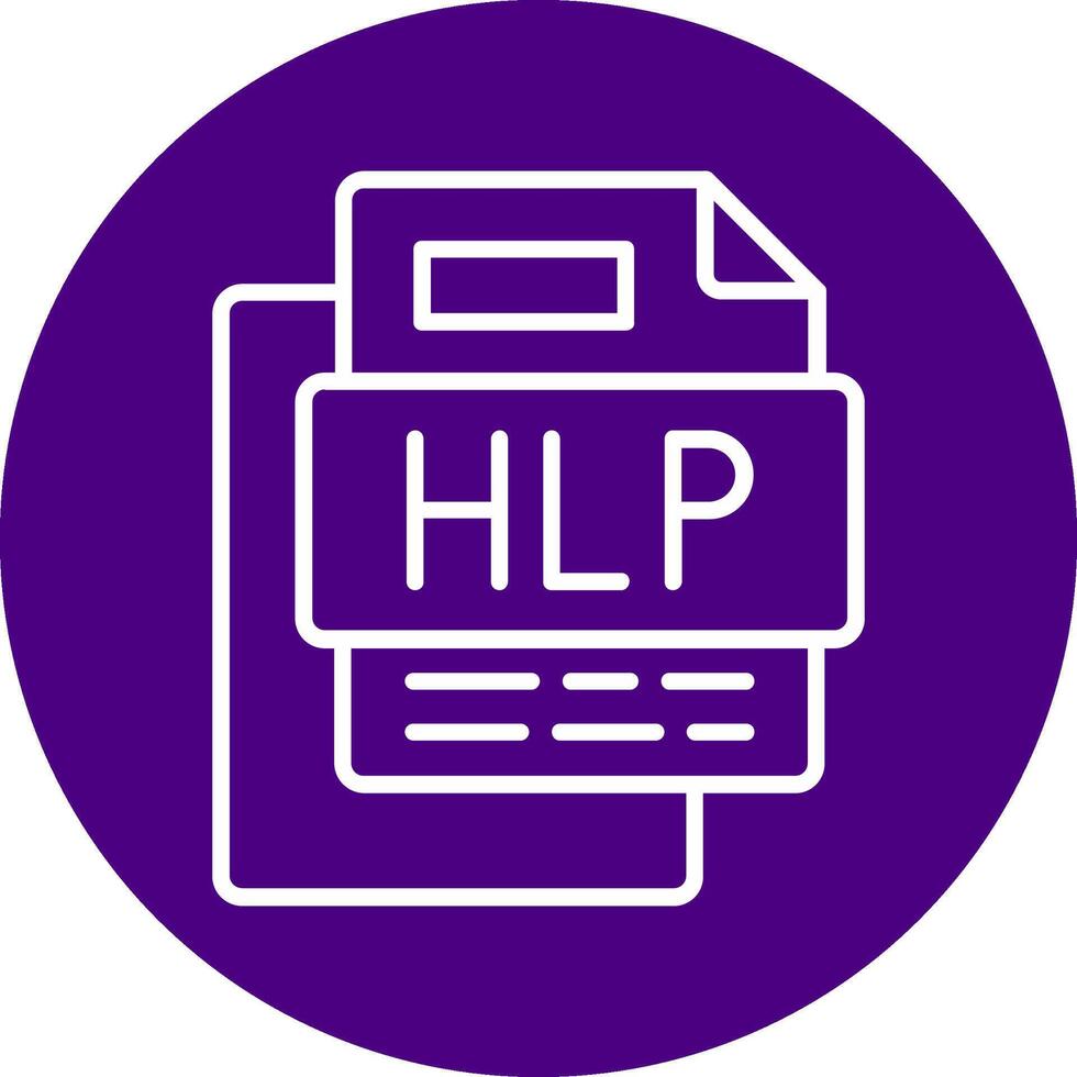 Hlp File Line Multi Circle Icon 47471773 Vector Art At Vecteezy