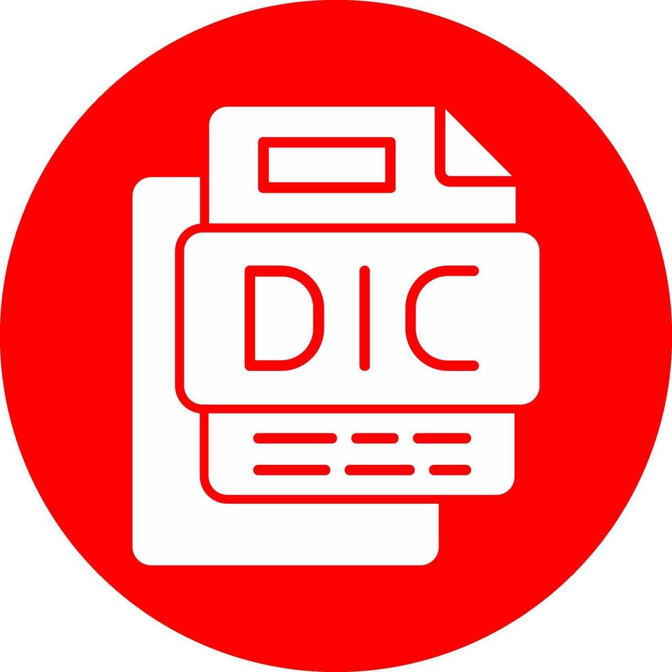 Dic File Glyph Multi Circle Icon 47473682 Vector Art at Vecteezy