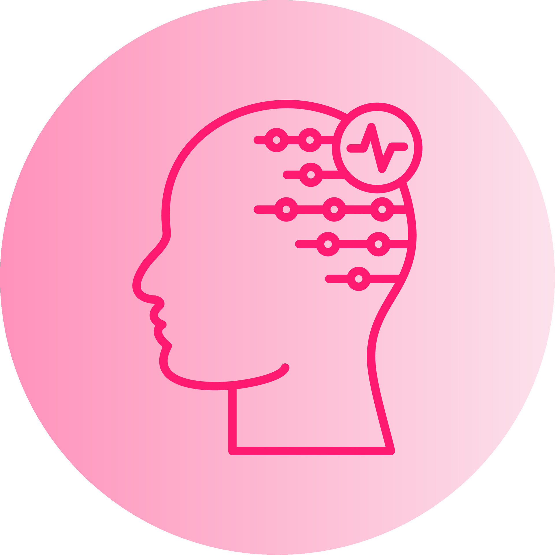 Electroencephalogram Gradient Circle Icon 47473894 Vector Art at Vecteezy Electroencephalogram Gradient Circle Icon 47473894 Vector Art at Vecteezy