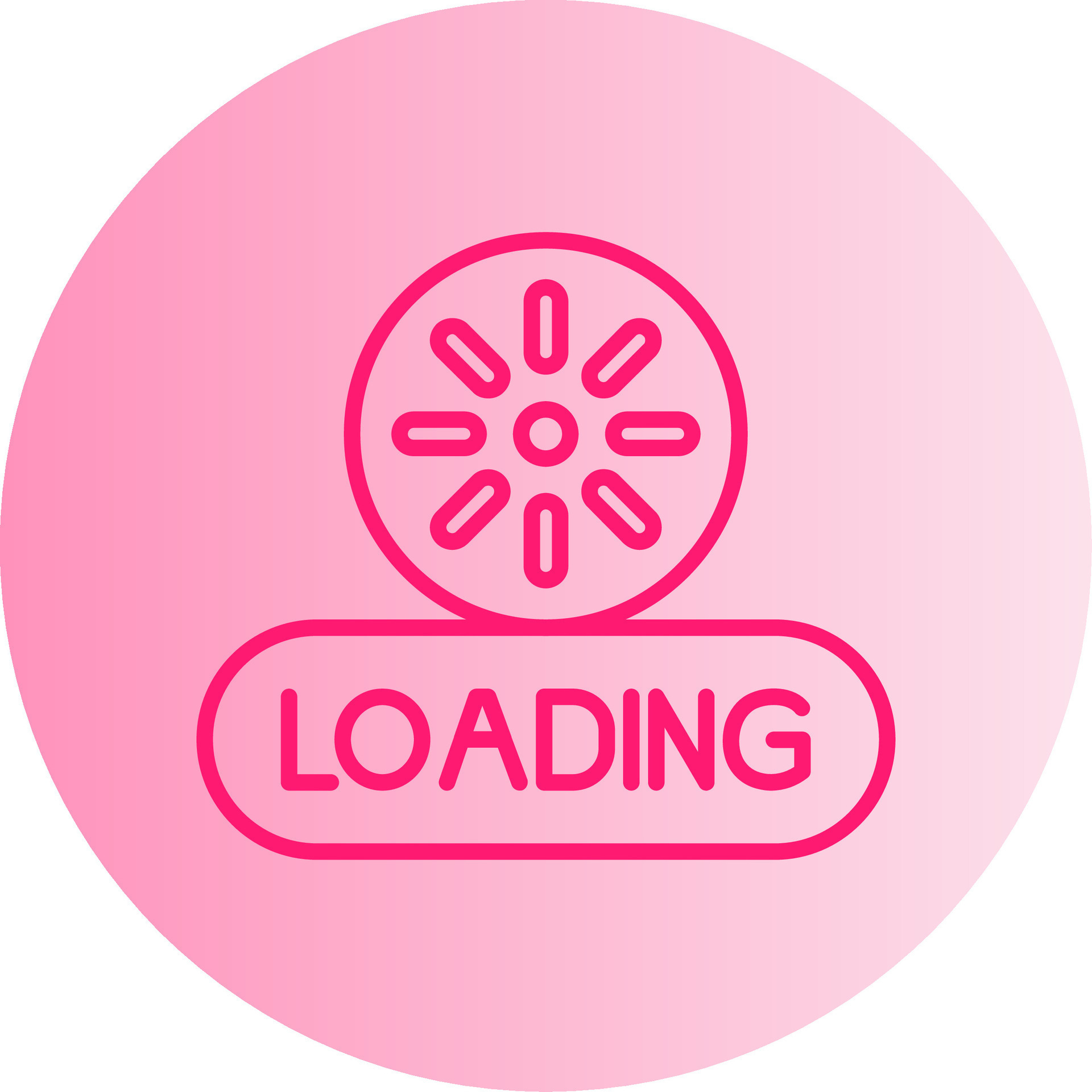 Loading Gradient Circle Icon 47474331 Vector Art at Vecteezy