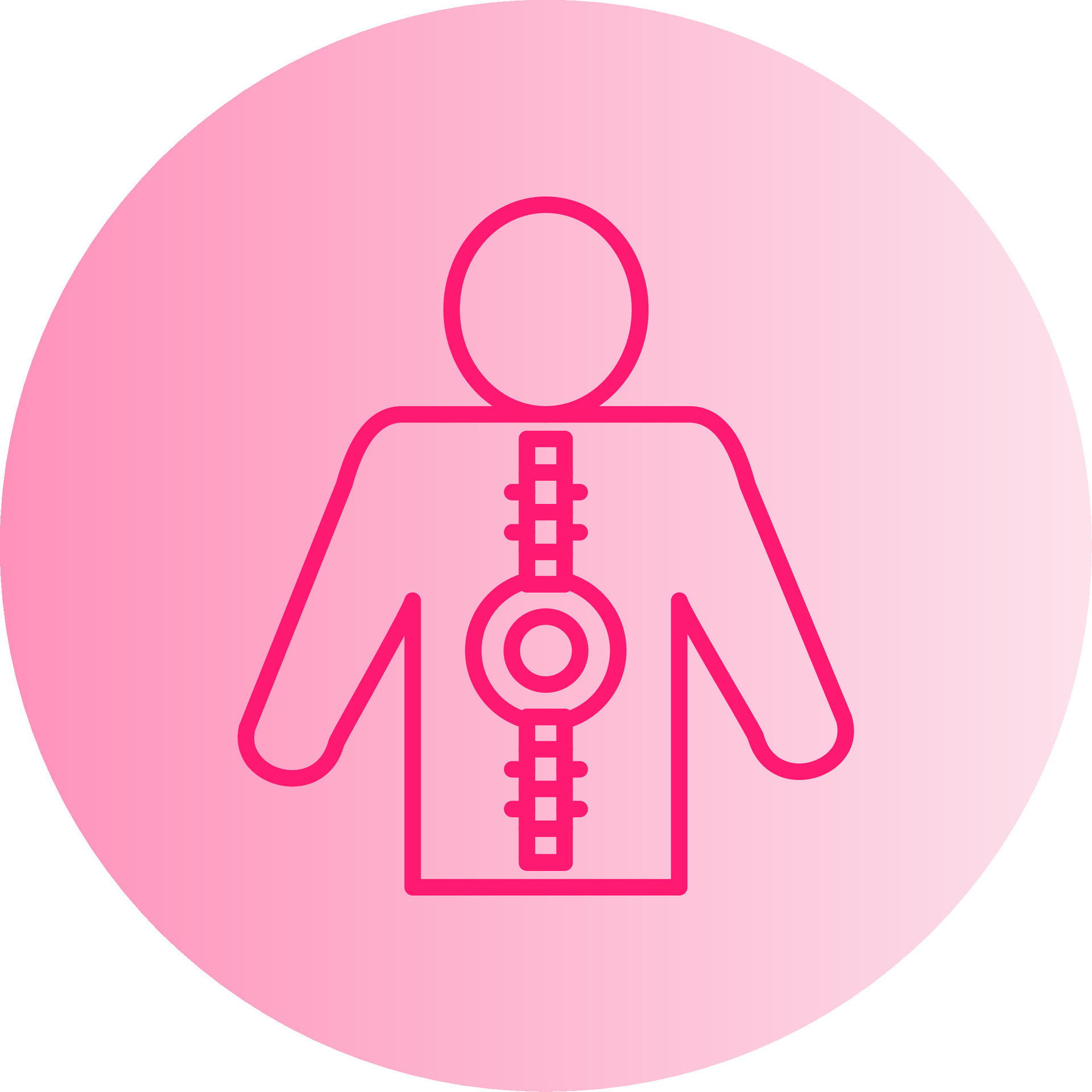 Spinal Cord Gradient Circle Icon 47474467 Vector Art at Vecteezy Spinal Cord Gradient Circle Icon 47474467 Vector Art at Vecteezy