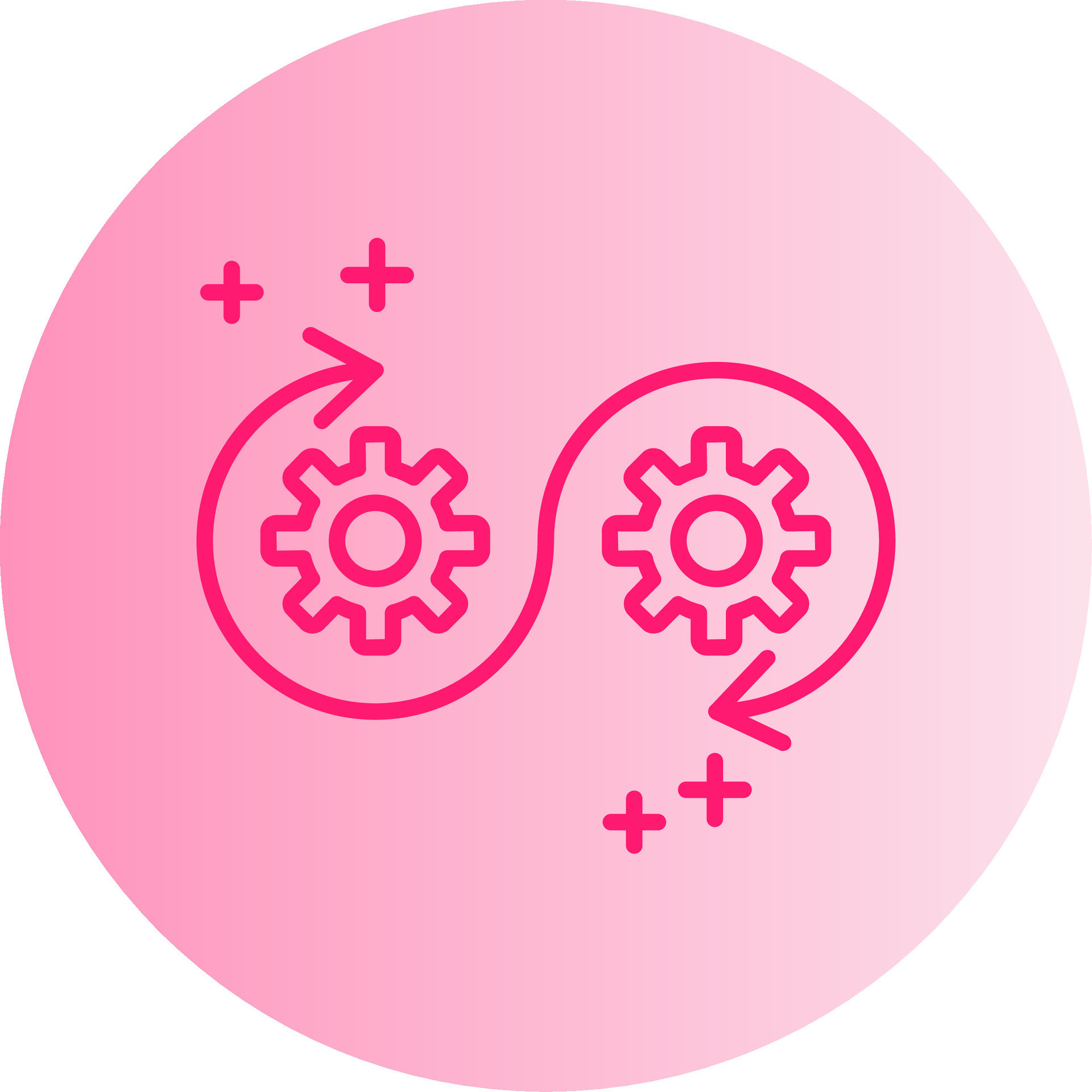 Devops Gradient Circle Icon 47474511 Vector Art at Vecteezy