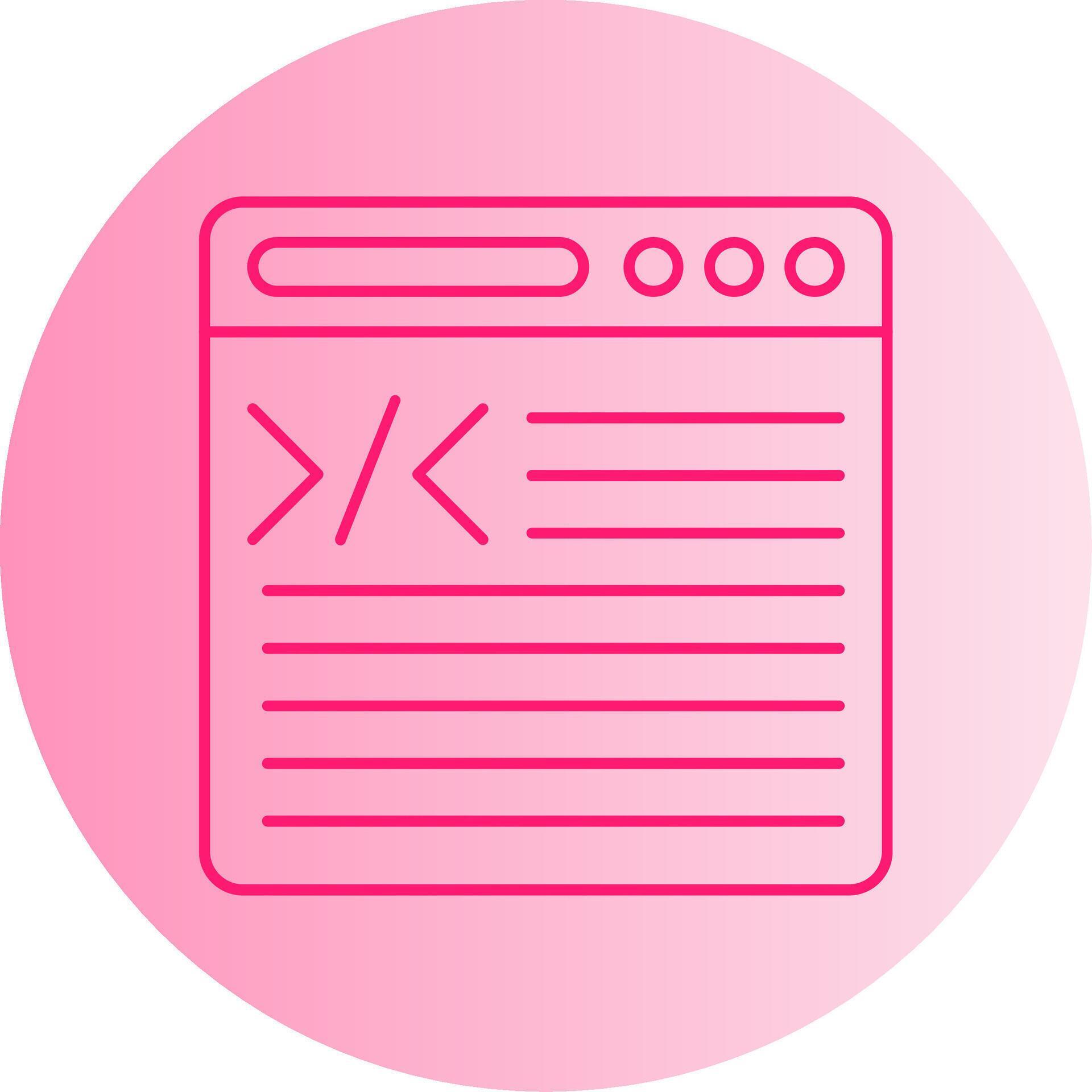 Coding Gradient Circle Icon 47474752 Vector Art at Vecteezy