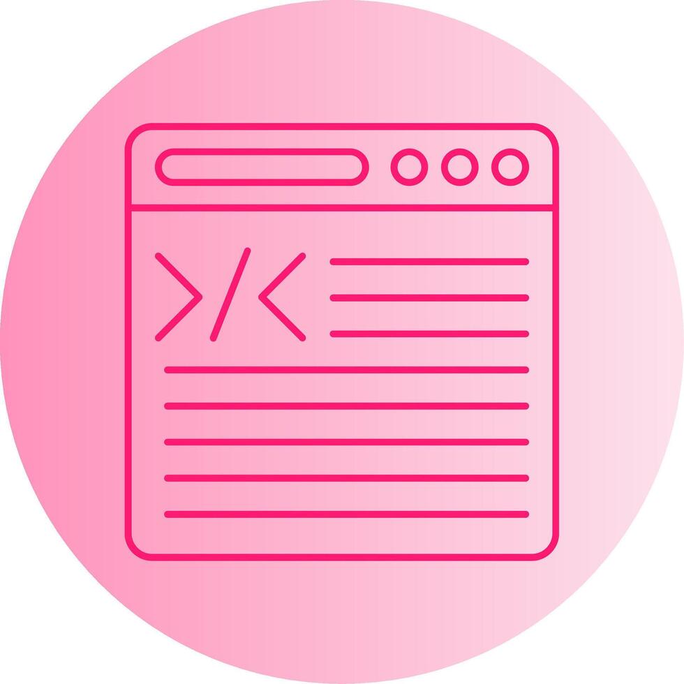 Coding Gradient Circle Icon 47474752 Vector Art at Vecteezy