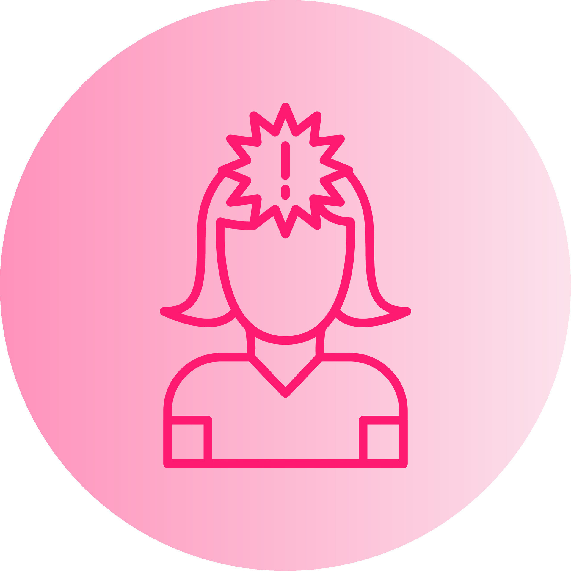 Panic Gradient Circle Icon 47475000 Vector Art at Vecteezy