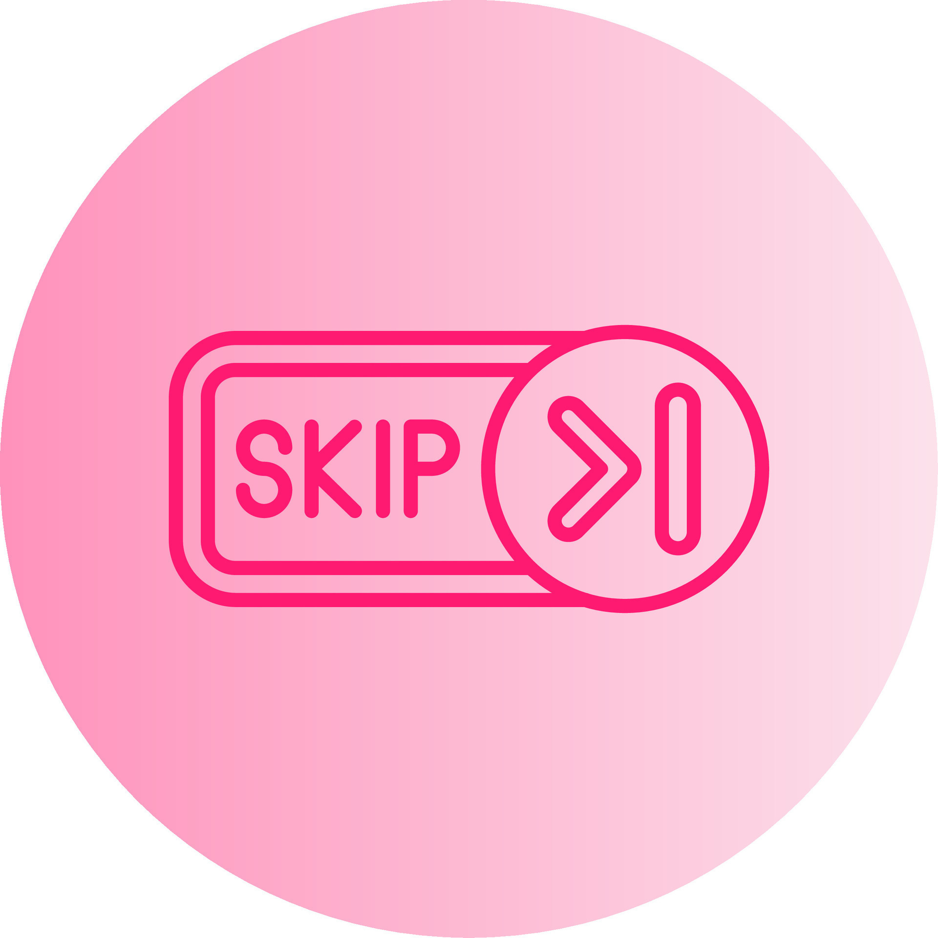 Skip Gradient Circle Icon 47475045 Vector Art at Vecteezy