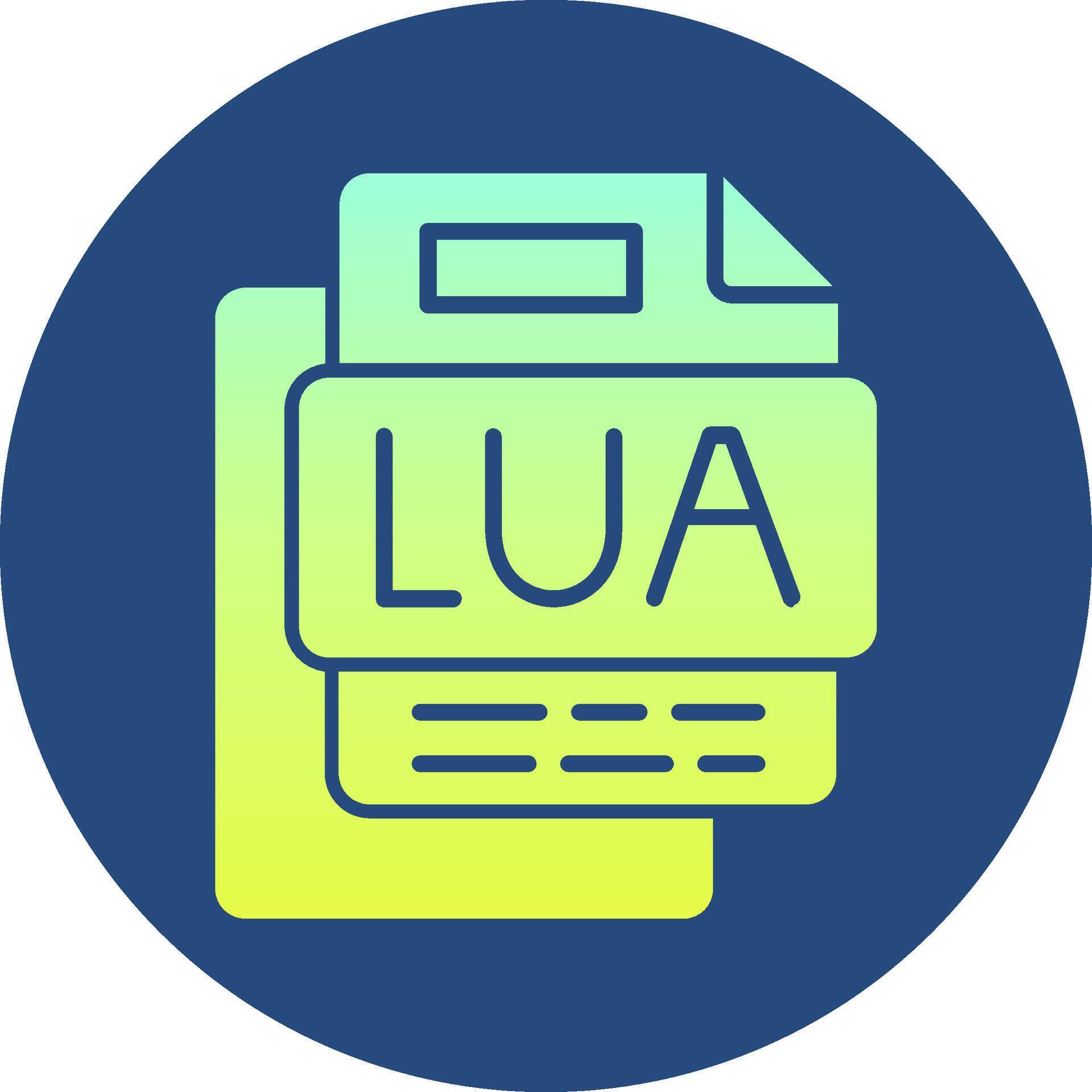 LUA File Gradient Circle Icon 47475586 Vector Art at Vecteezy